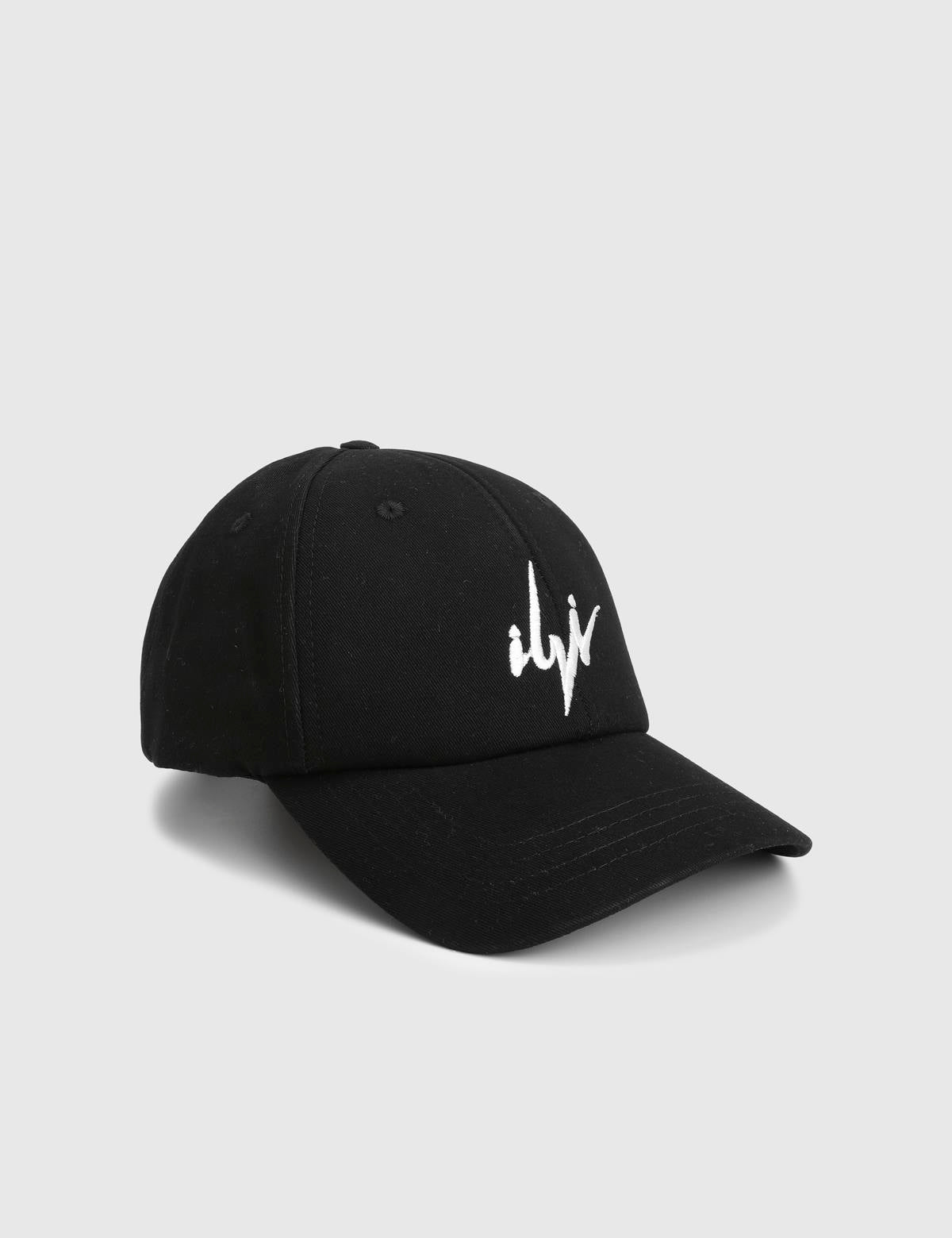 Peta Black Unisex Gabardine Cap - İLVİ